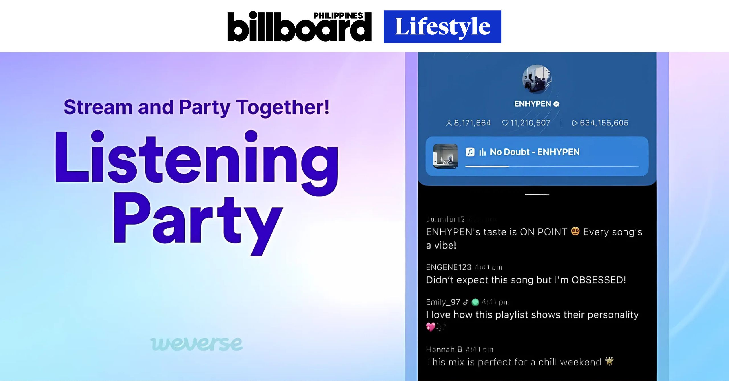 Weverse, Spotify Team Up For In-App 'Listening Party' Feature