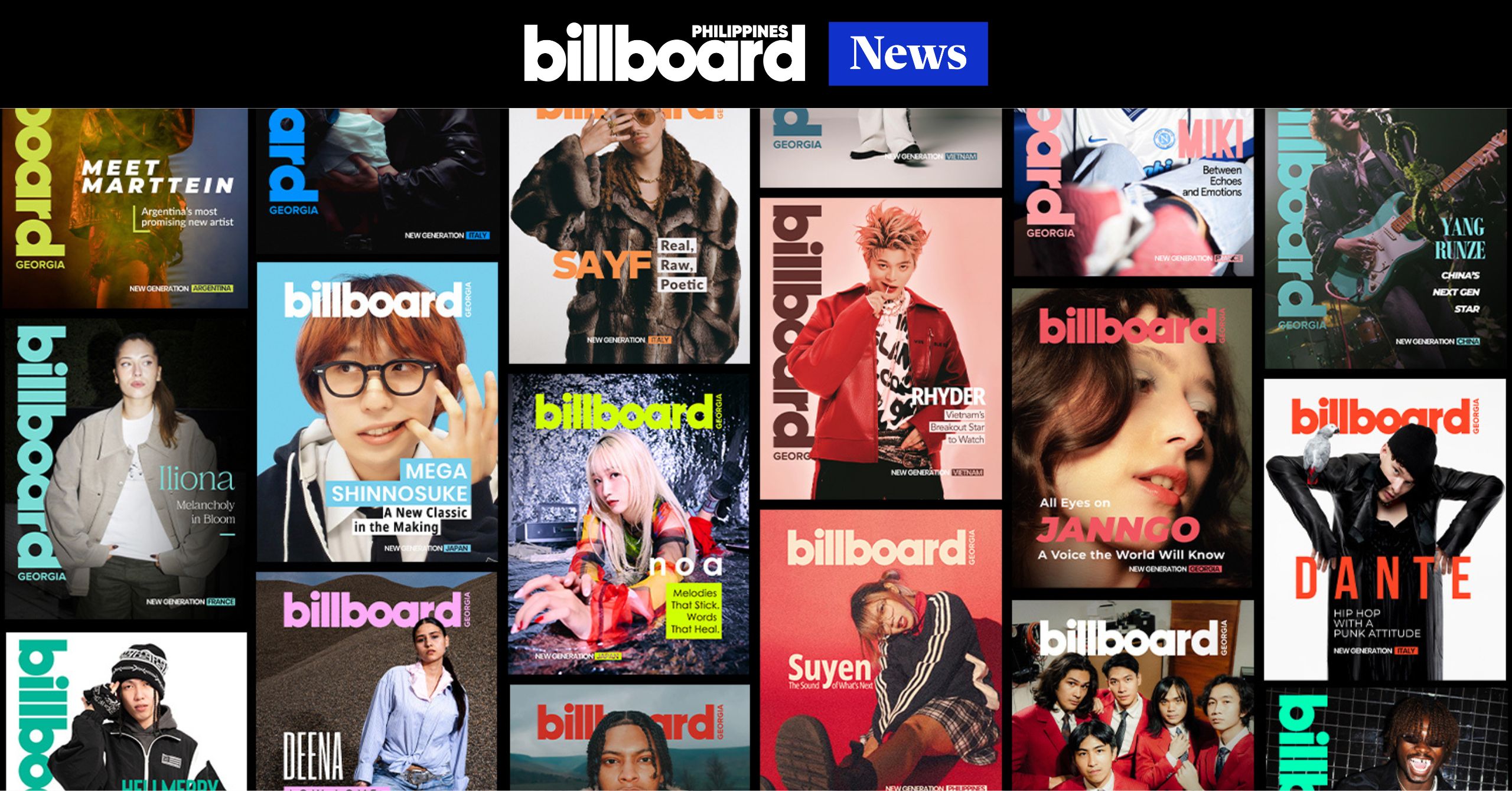 Billboard Georgia's NEXT GEN Campaign Features 5 OPM Artists